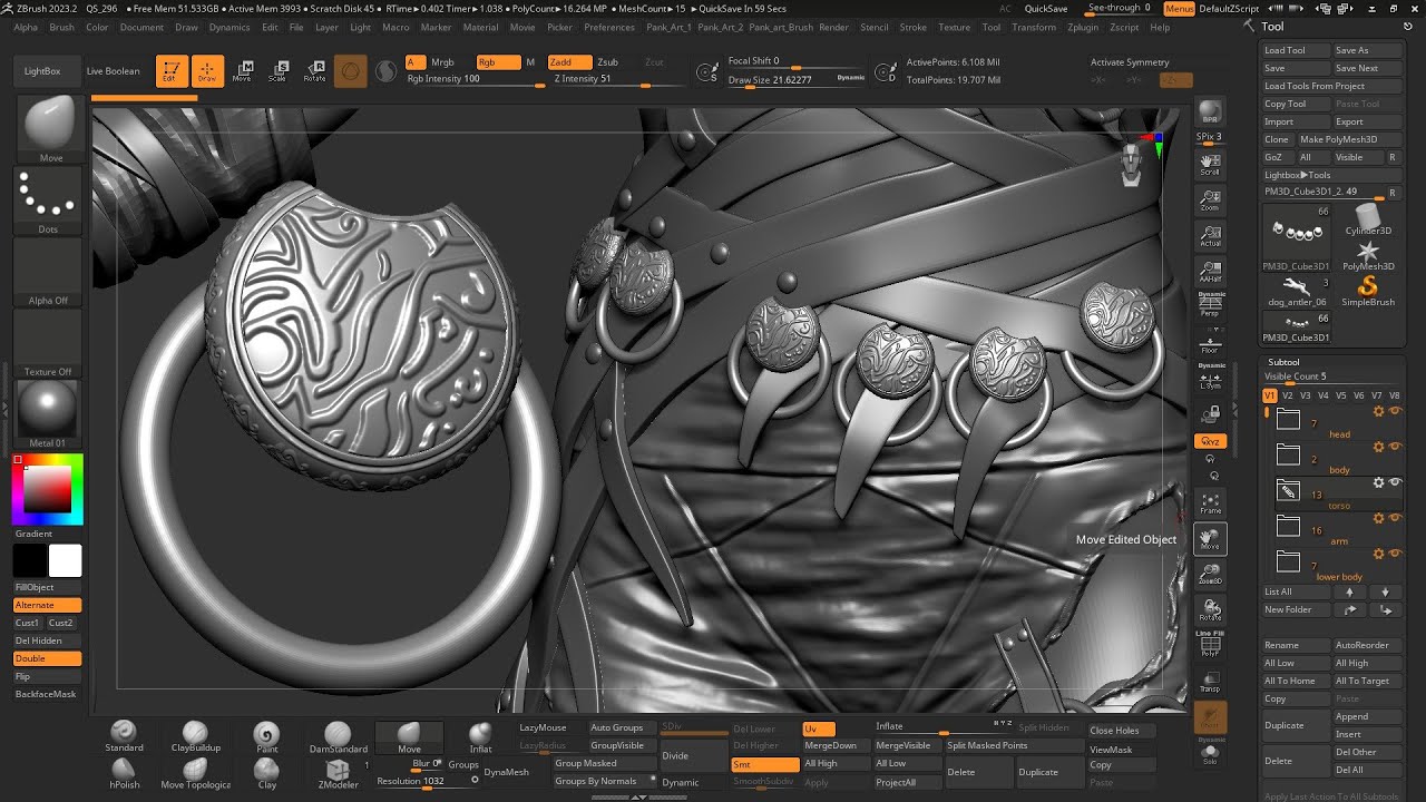 Baldur`s Gate 3: Karlach Sculpting in Zbrush II Collectibles II Part-6 ...