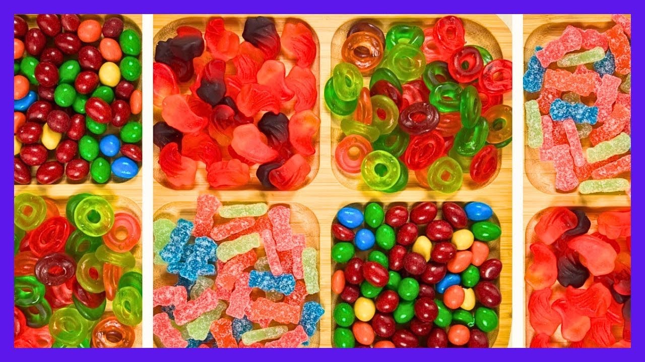 How to unpack sweet candy | filling platter with candy - YouTube