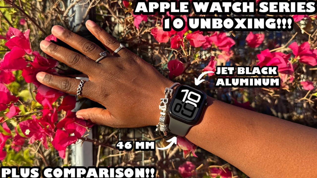 Apple Watch Series 10 Jet Black Aluminum 46MM 🖤 Unboxing + Review!! 📦 9 ...