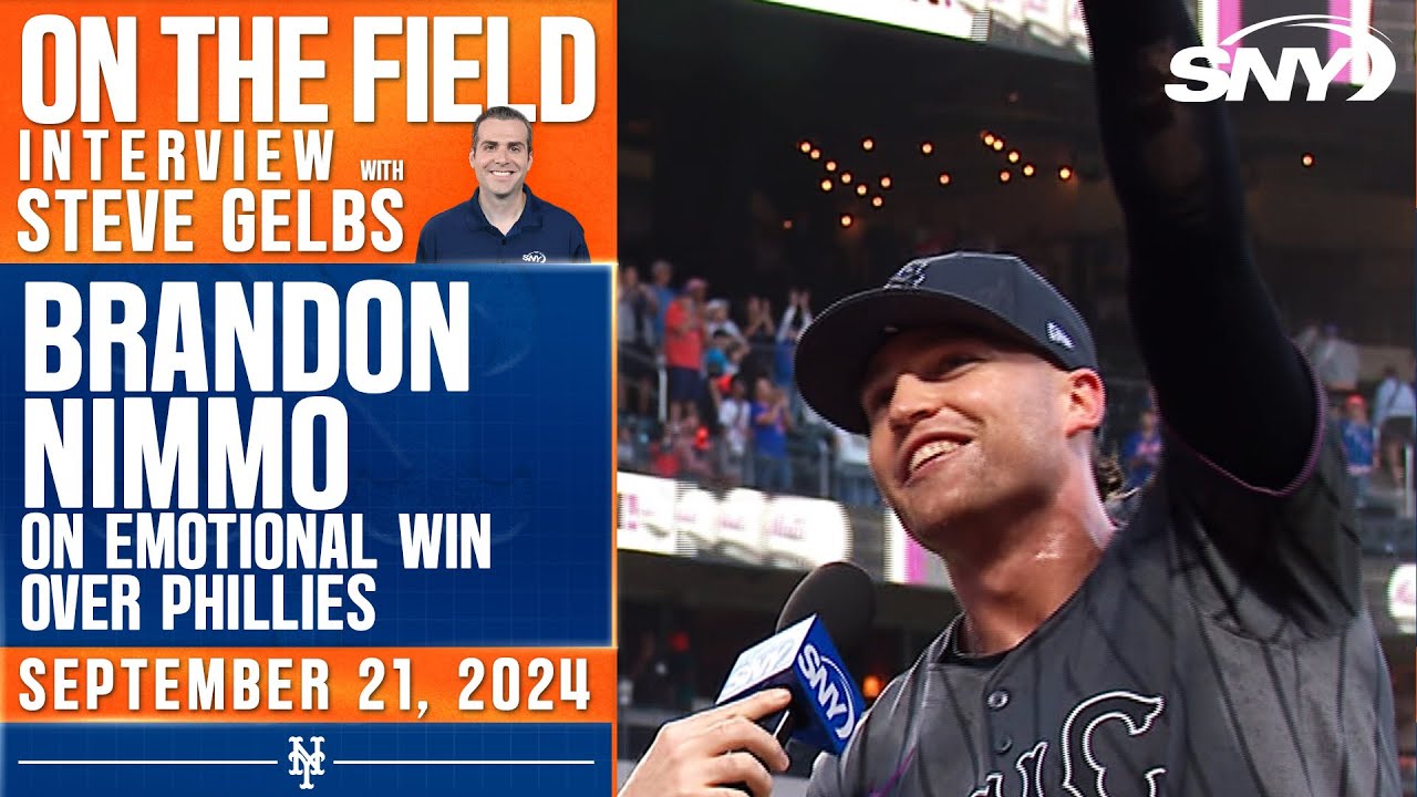 Emotional Brandon Nimmo talks Mets' big win over the Phillies | SNY - YouTube