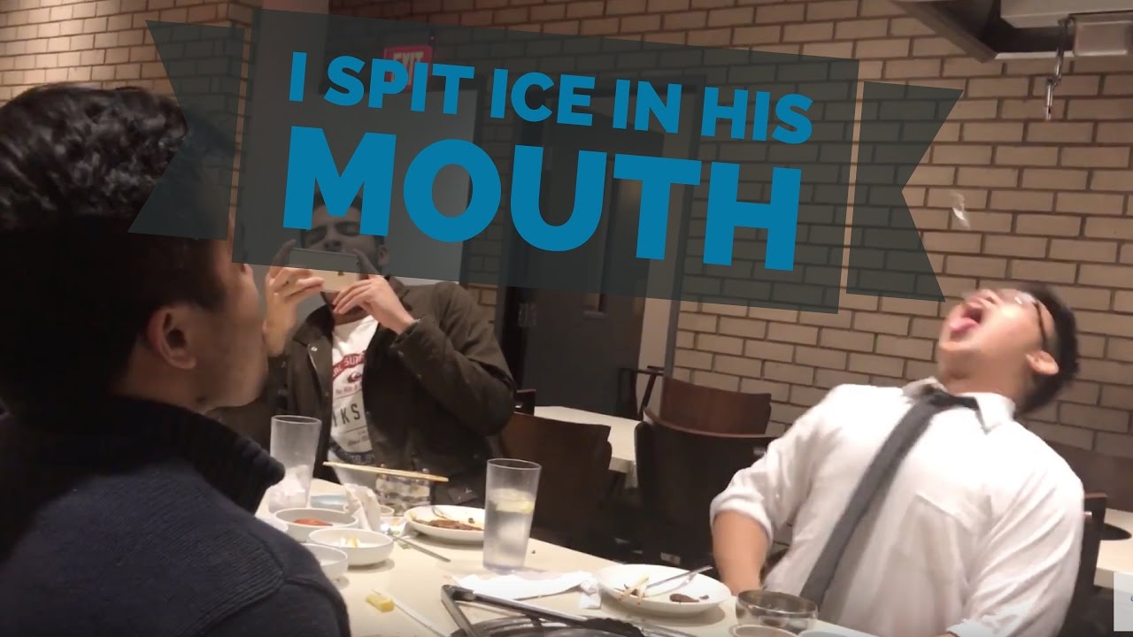 ASIANS SPIT ICE INTO MOUTH - YouTube