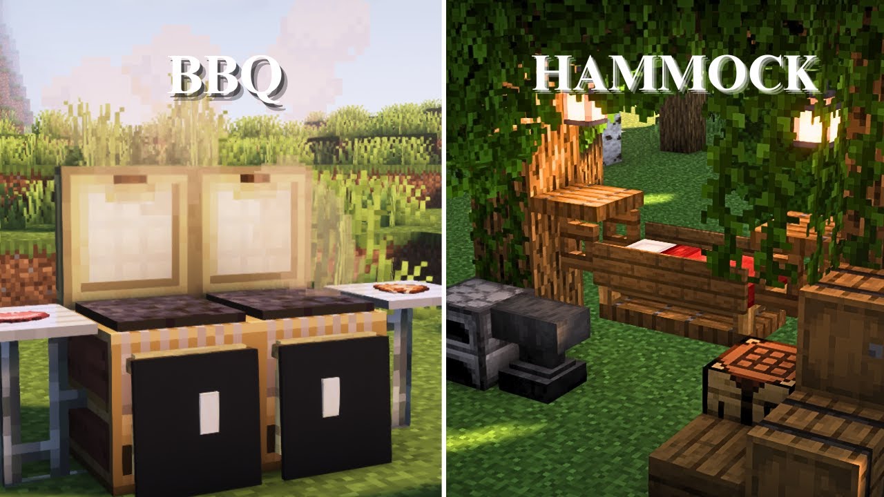 10+ Simple OUTDOOR Builds in MINECRAFT! - YouTube