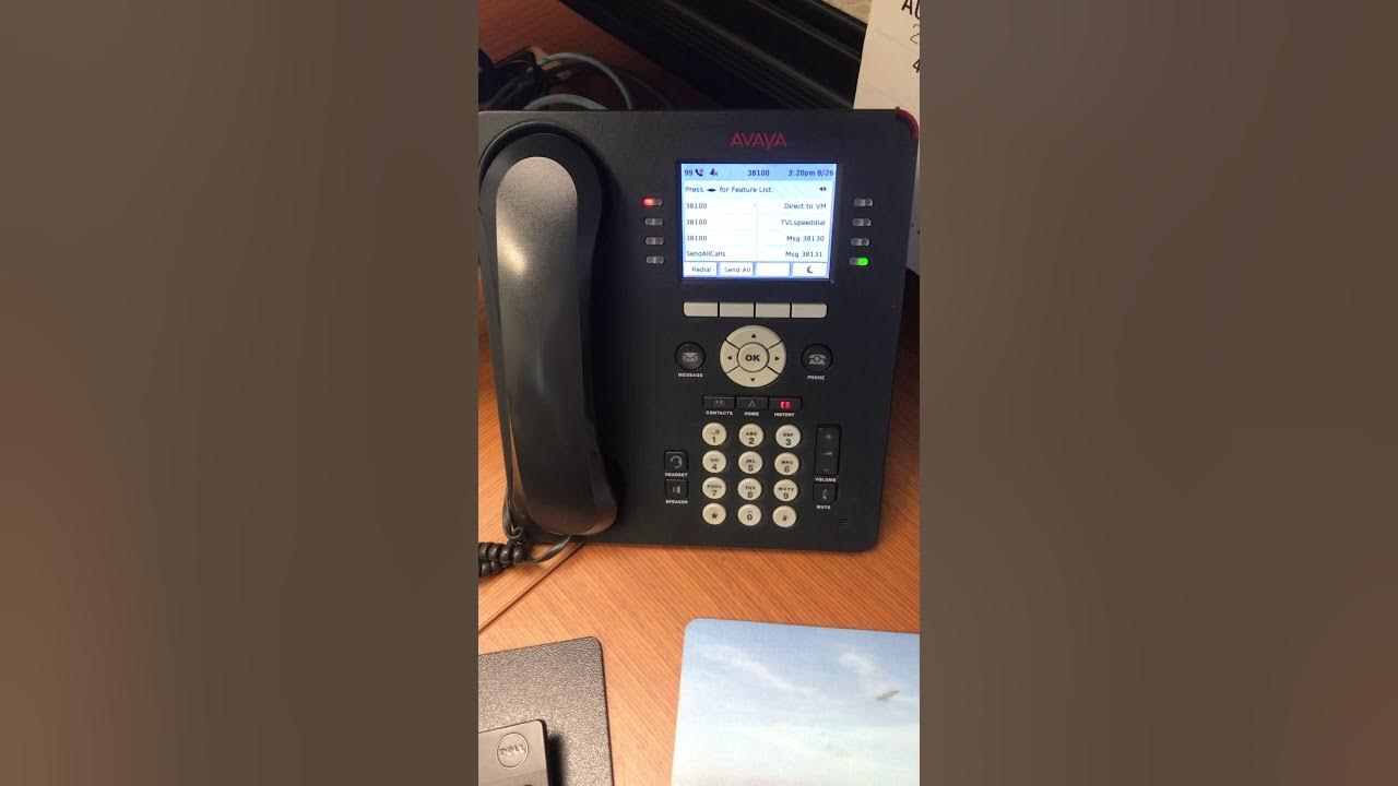 Reset Avaya Phone - YouTube
