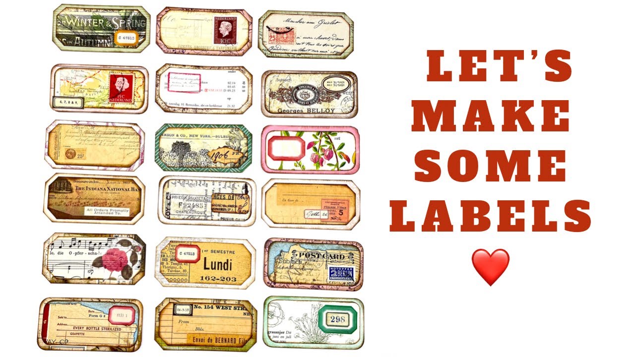 FUN & EASY LET'S MAKE SOME LABELS USING SCRAPS #craftwithme # ...