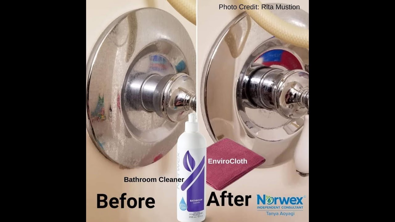 Norwex in the Bathroom - for a toxic free clean - YouTube