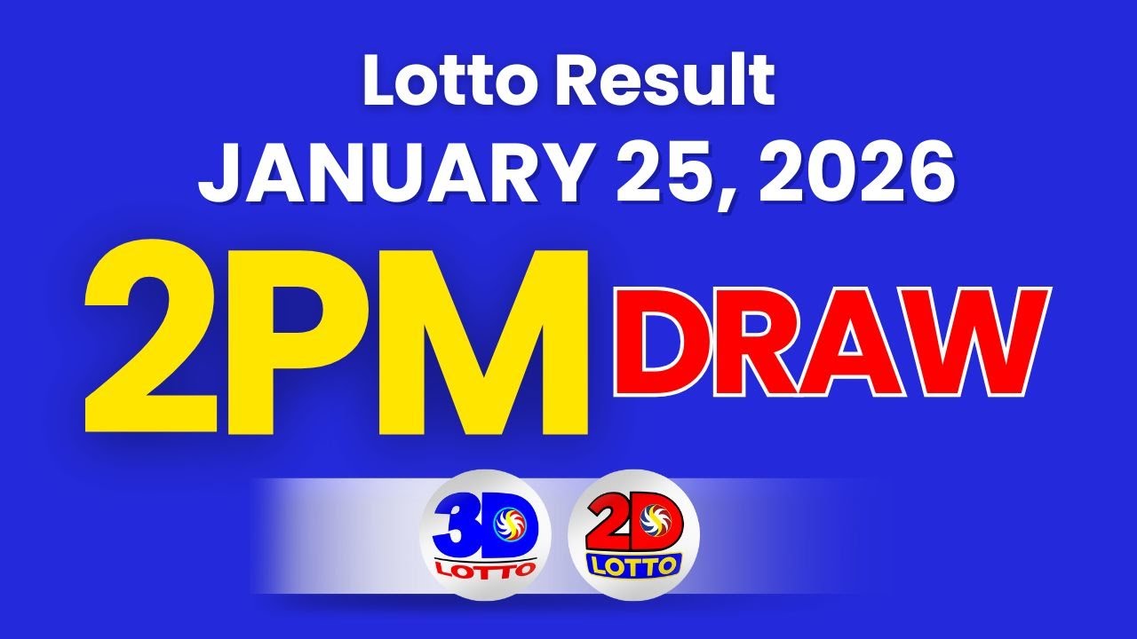 Lotto Result January 25, 2026 2PM DRAW | Lotto Result Yesterday ...