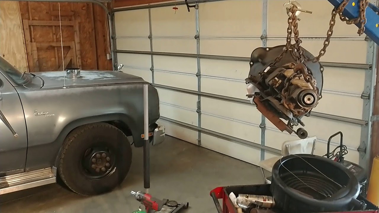 12v Cummins 47RE Trans swap PART 1 - YouTube