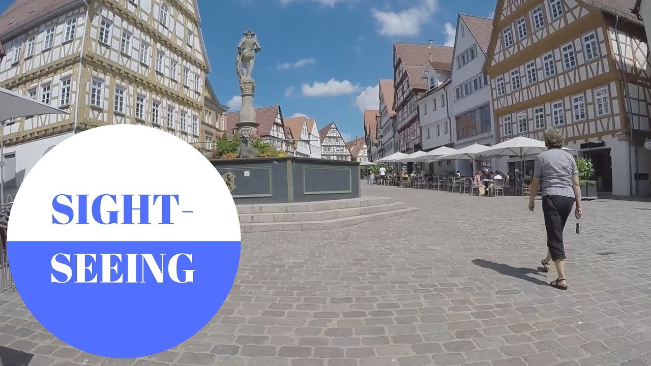 Sightseeing in Leonberg in GERMANY - YouTube