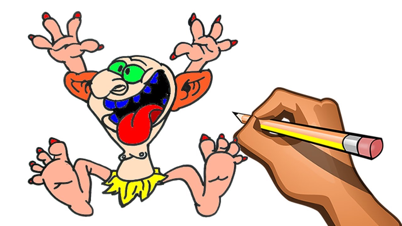 DIABOLIC ELF DRAWING EASY DRAWING STEP BY STEP - YouTube