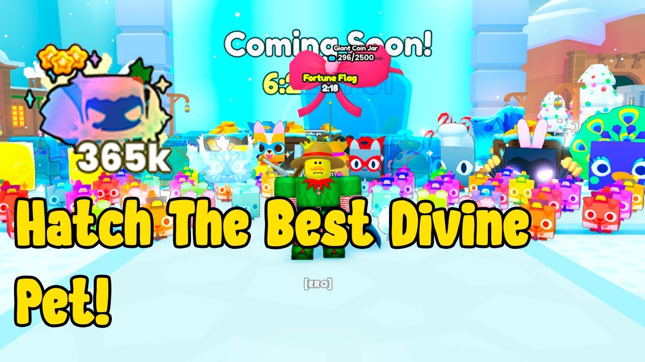 Hatch The Best Devine Pet In Pet Simulator 99 Roblox! - YouTube
