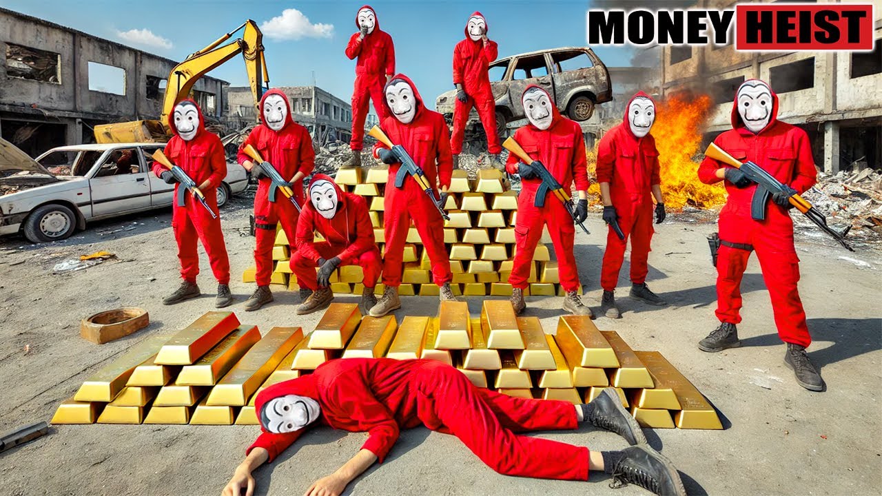 PARKOUR VS MONEY HEIST : Bad guy break into police station to rob money ...