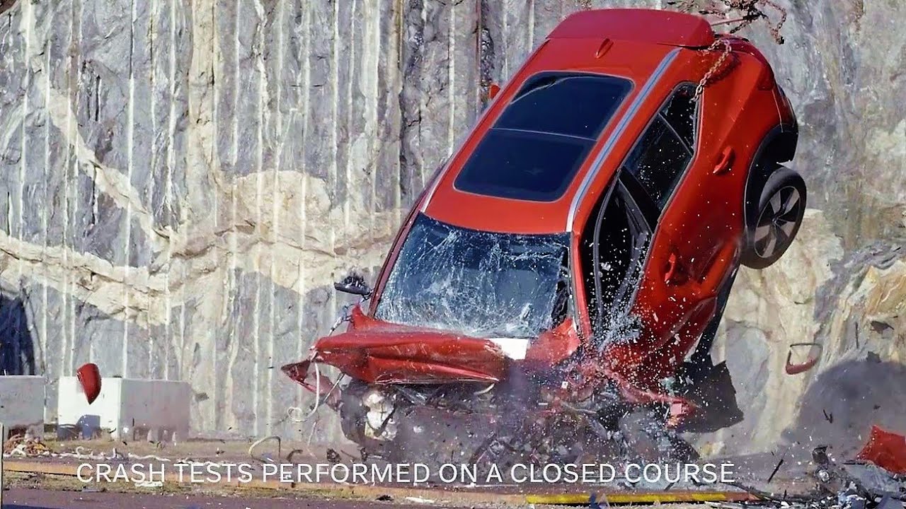 Volvo XC40,V60,V90cc Extreme Crash Test -Drops From 98 feet / 30 meters ...