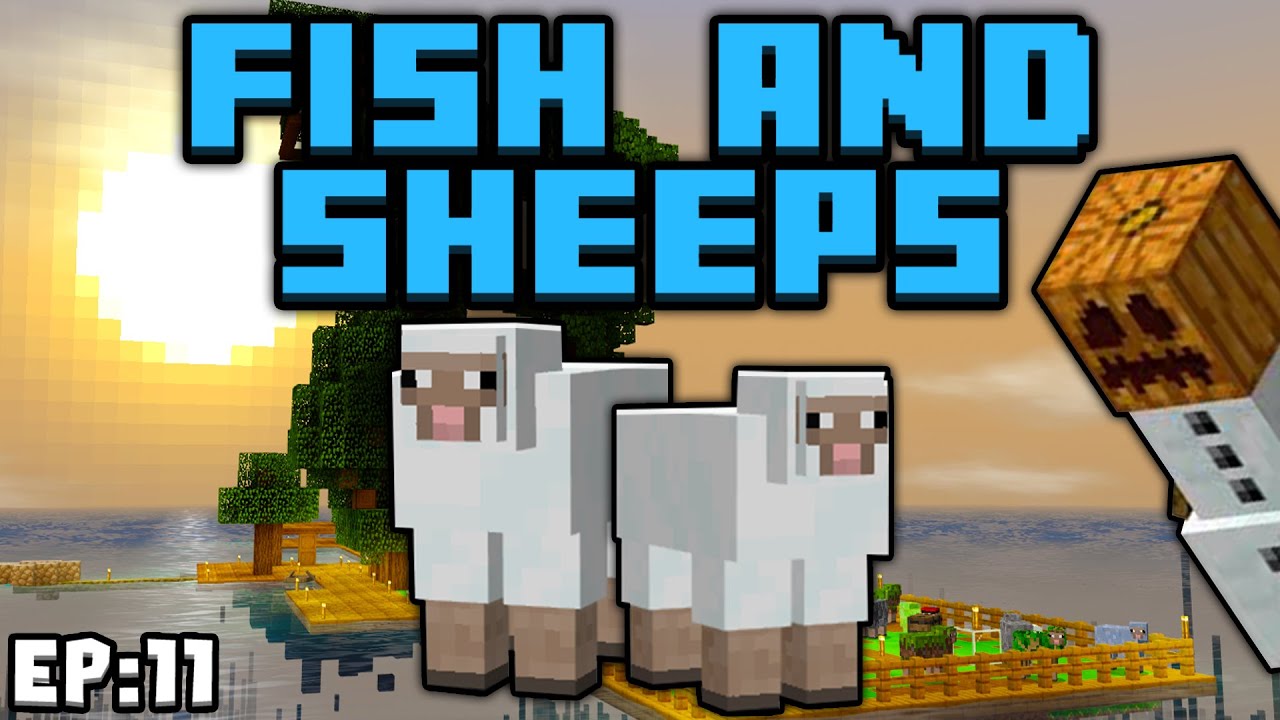 [MCPE Fish & Sheeps] Snowy Sheep?! Ep:11 Minecraft Bedrock Edition ...