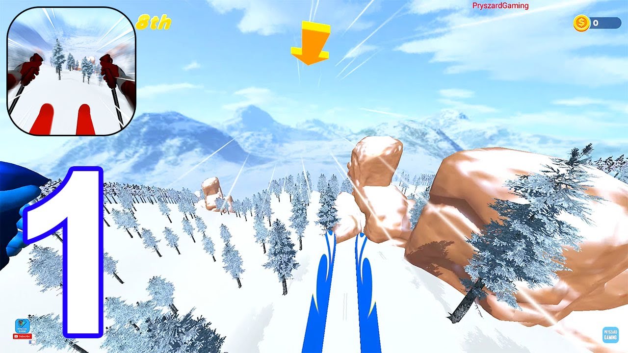 Ski Rush - Gameplay Walkthrough Part 1 All Levels (Android,iOS) - YouTube
