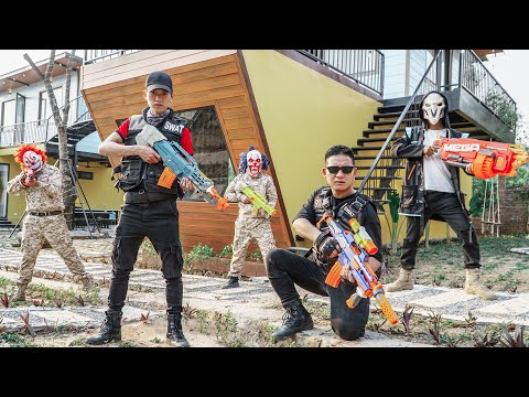 LTT Nerf Mod : 1 HOUR Nerf War The Best Scene Nerf Guns Warriors Fighter 2