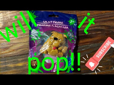 Splat dog figure filled with water - YouTube