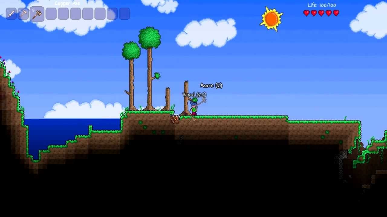 Terraria Couple Playthrough pt1 - IT BEGINS! - YouTube