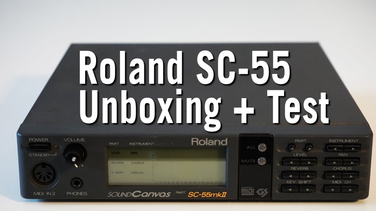 Roland SC-55 Unboxing + diverse MIDI Musikbeispiele - YouTube