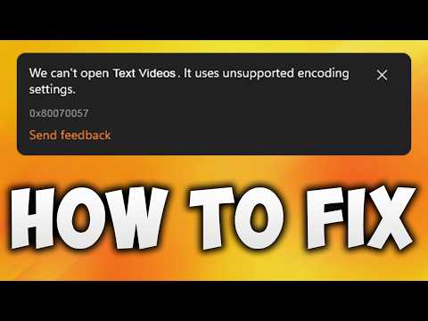 How to Fix Windows Media Player Error 0x80070057 - Solve Unsupported Encoding Settings Media Player