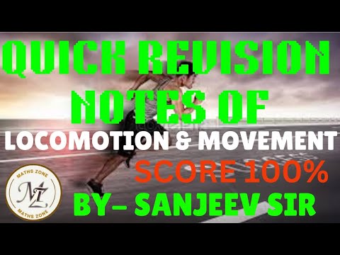 LOCOMOTION AND MOVEMENT CLASS 11 | BIO CLASS 11 | CH 20 . QUICK ...