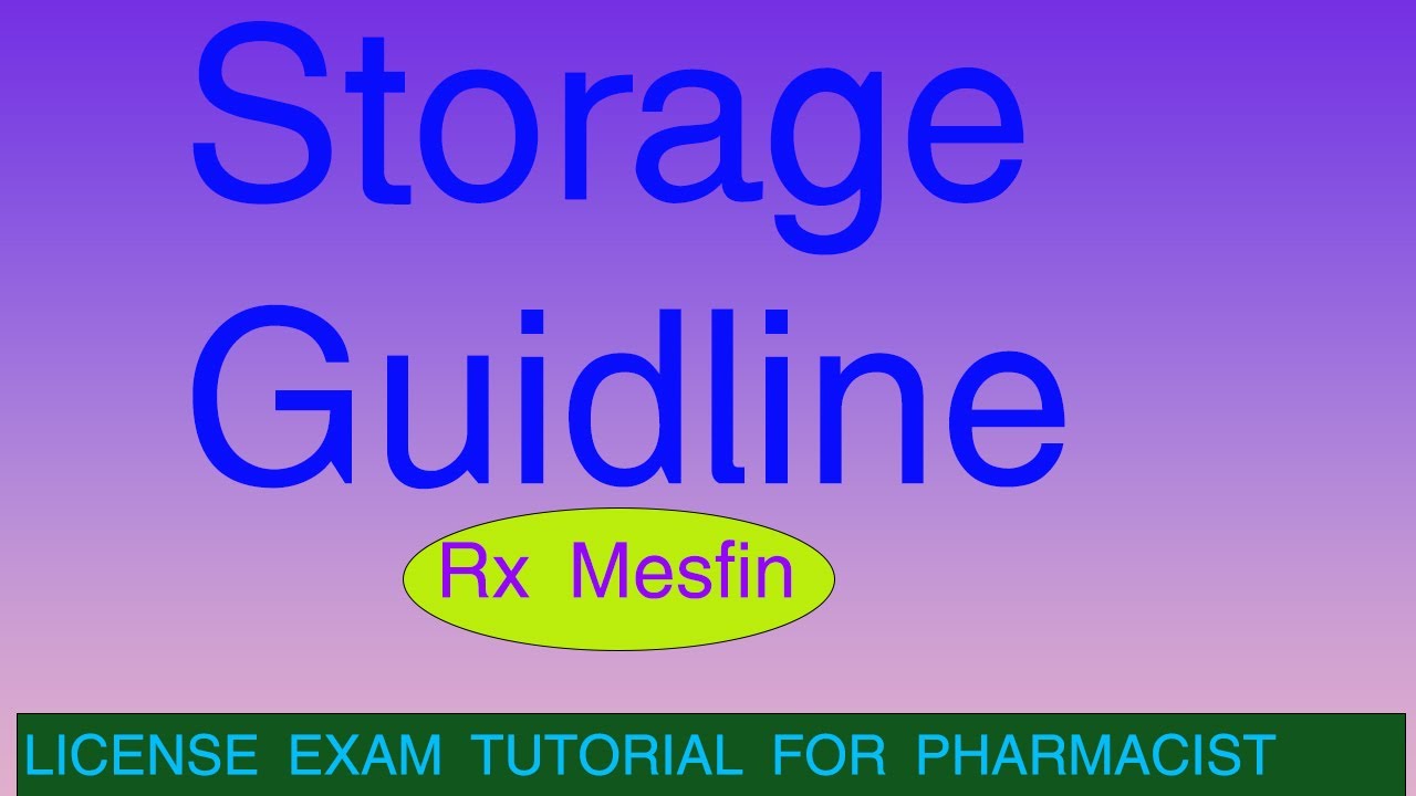 storage guideline in pharmaceutical - YouTube