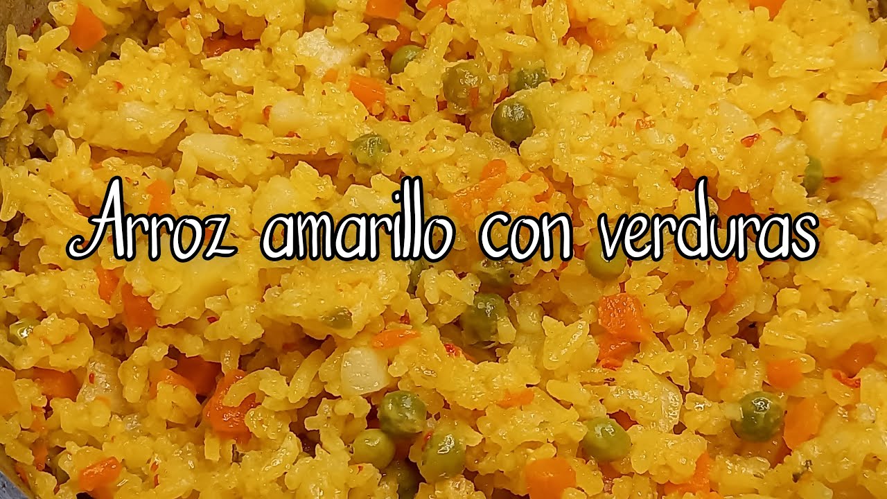 COMO HACER ARROZ AMARILLO CON VERDURAS #arroz #recetascolombianas # ...
