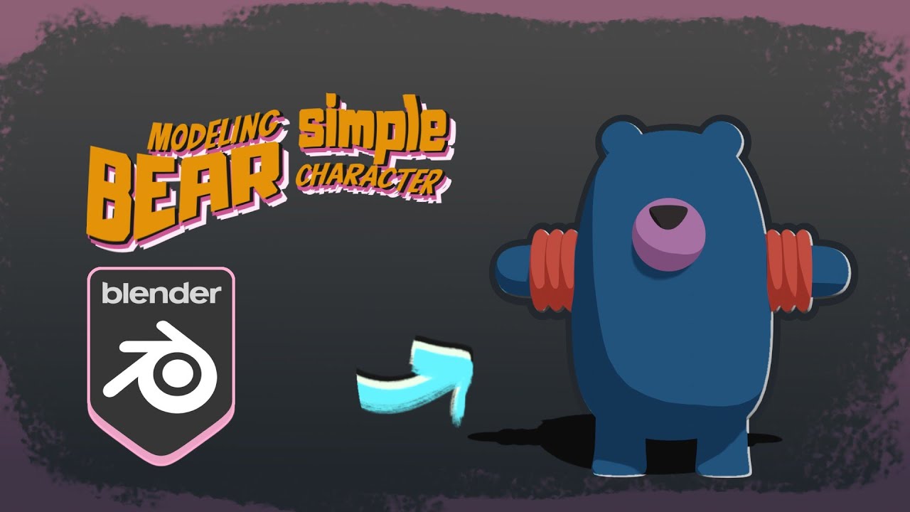 Modeling Simple Bear Character Inside Blender 3D - YouTube