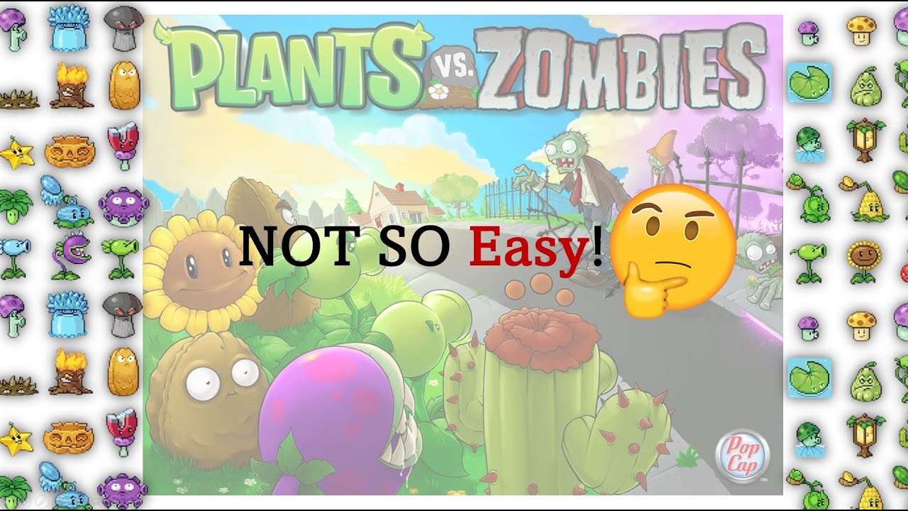How to play Plant Vs Zombies Game - Level 1 - 1.5 - YouTube