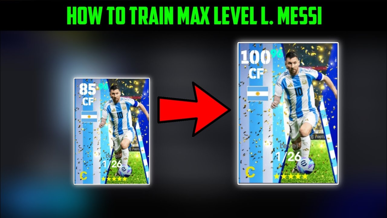 How To Train Proper Max level L. Messi | How To Max Level 100 Rated L ...