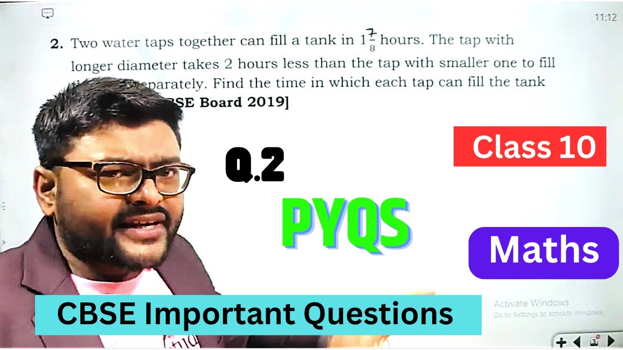 Two water taps together can fill a tank in 1 7/8 hours. The tap with ...