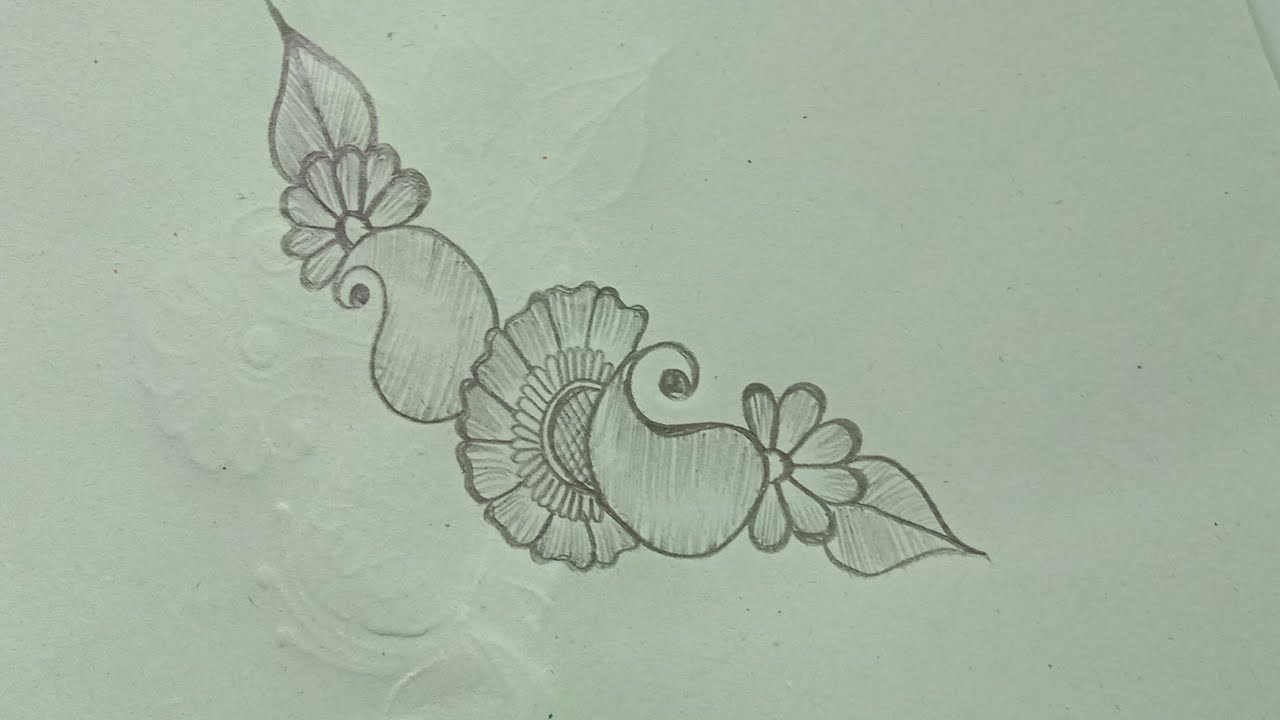 mehndi bail designs|| mehndi designs|| how to sketch drawing Pencil ...
