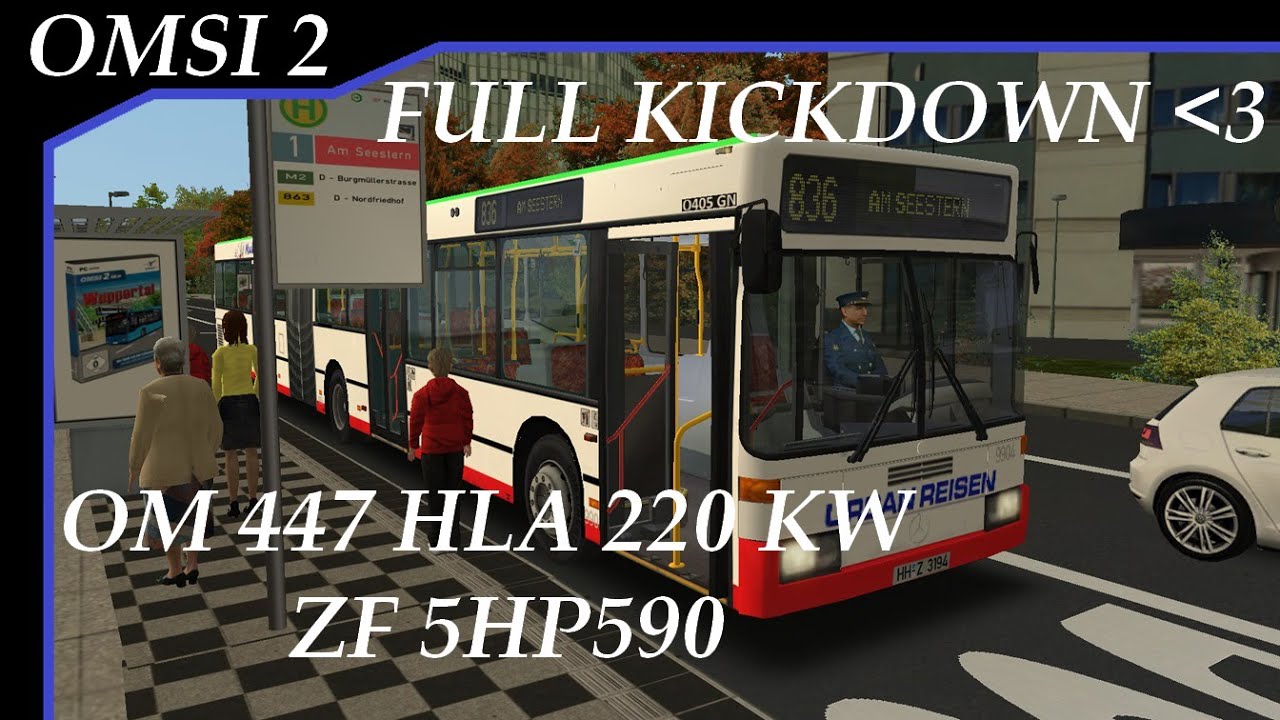 Mercedes Evobus O405 GN - OM 447 - ZF 5HP590 - FULL KICKDOWN SEMI ...