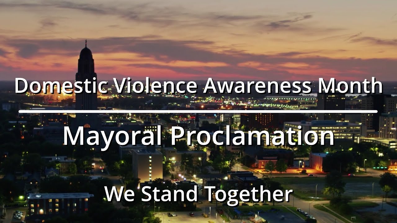 Domestic Violence Awareness Month 2021- Mayoral Proclamation - YouTube