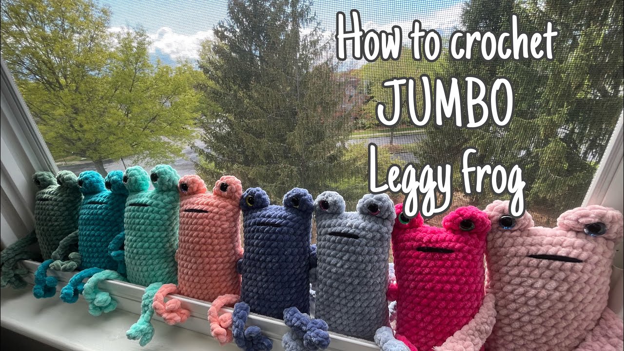 Left Handed| Jumbo leggy frog Tutorial- easy, quick, No Sew pattern ...