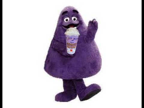 grimace drinks the grimace shake - YouTube