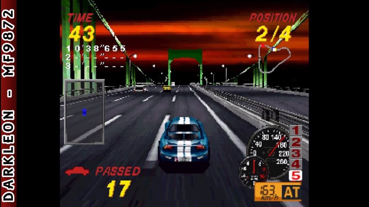 PlayStation - Midnight Run - Road Fighter 2 (1997) - YouTube