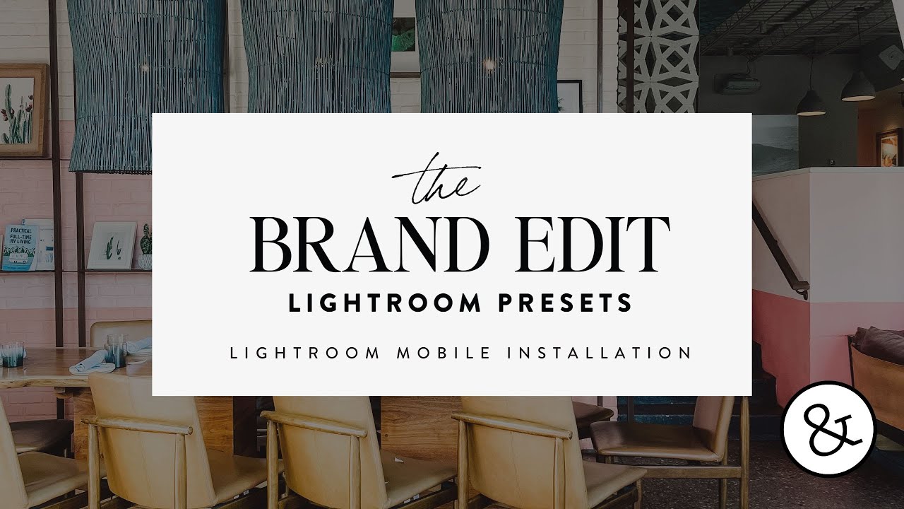 Installing your Brand Edit Presets DNG Files on Lightroom Mobile - YouTube