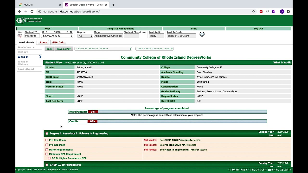 Understanding your MyCCRI Account - YouTube