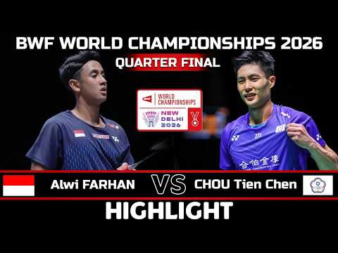 Alwi FARHAN (INA) vs CHOU Tien Chen (TPE) | World Championships 2026 Badminton