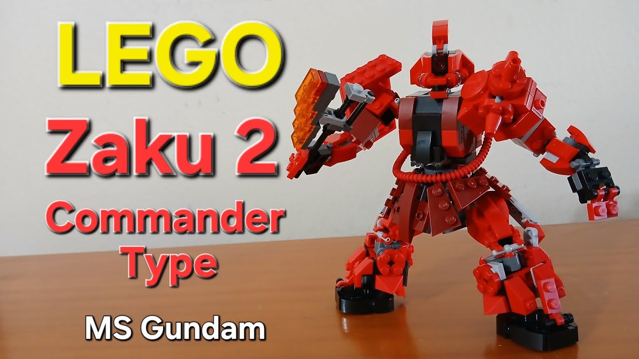 LEGO Char Aznable's Zaku 2 Commander Type MOC (Red Comet Variant) - YouTube