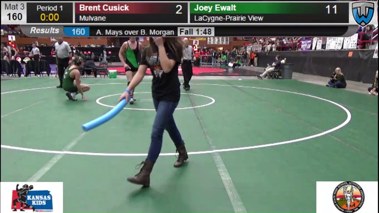 2016 Joey Ewalt LaCygne Prairie View vs Brent Cusick Mulvane - YouTube
