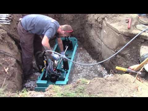 Underground Connections Trenchless Sewer via Pit Shot - YouTube