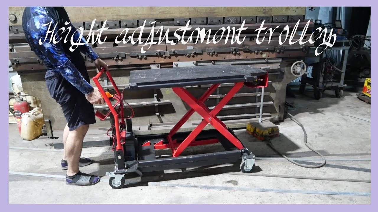 DIY Height adjustment trolley - YouTube