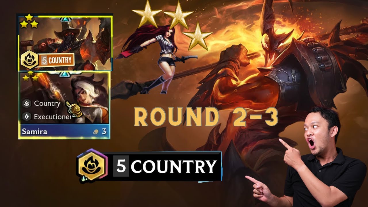 TFT 10 | 5 Country Stage 2-3 ! 3 Star Samira and other almost 3 Star ...