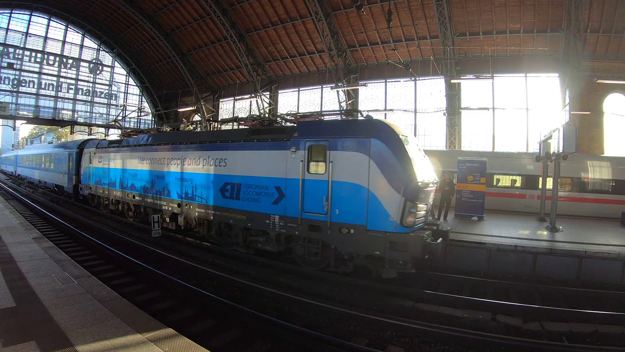 EC 174 Berliner Hamburg-Altona - Praha hl.n. (Hamburg Dammton) - YouTube