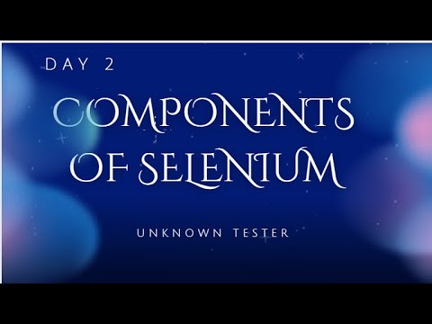 Day 2 | Components of selenium | Interview questions | Tamil - YouTube