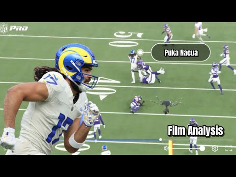 Puka Nacua went NUCLEAR for the Los Angeles Rams in his RETURN vs ...