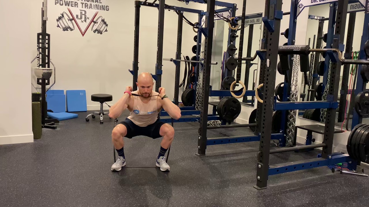 Banded Front Squat - YouTube