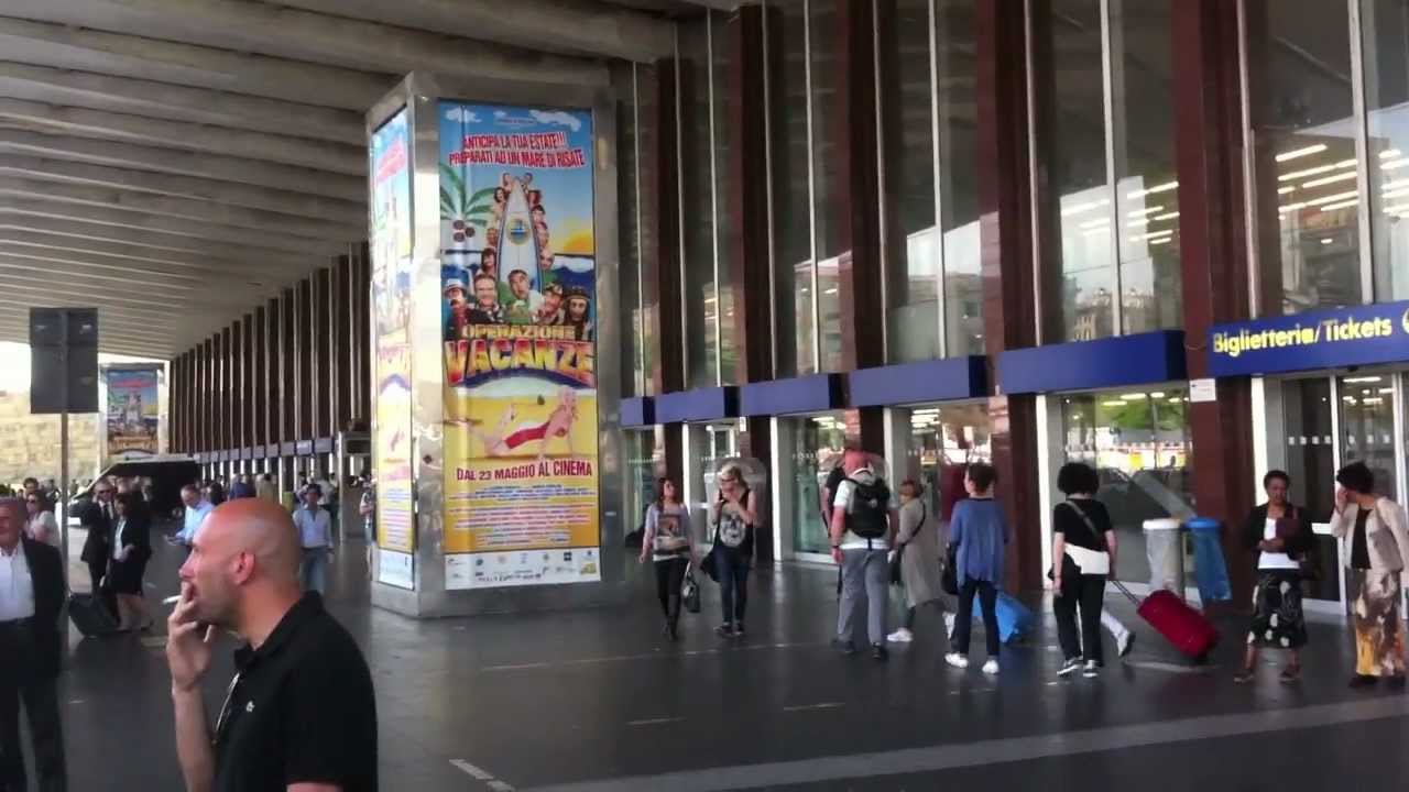 OUTSIDE TERMINI STATION ROME - YouTube
