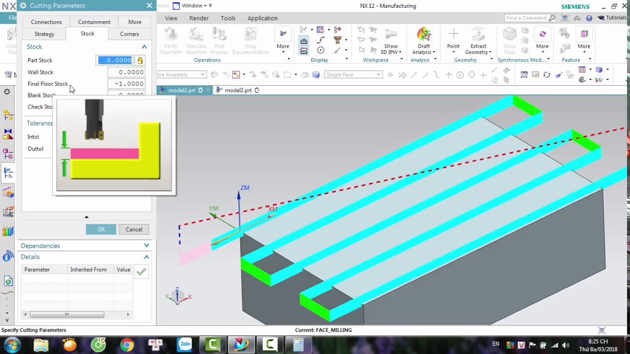 Hướng dẫn NX CAM . 08 - FACE MILLING - YouTube